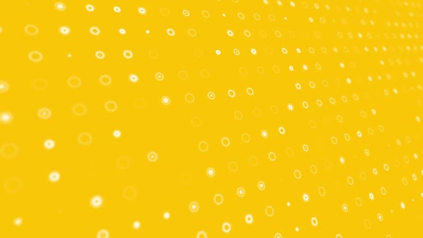 Dynamic animated background with pulsating white circles on yellow ...