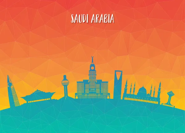 Saudi Arabia Landmark Global Travel And Journey paper background Stock ...