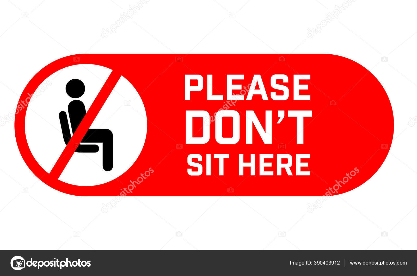Sit Here Signage Restaurants Public Places Inorder Encourage People ...
