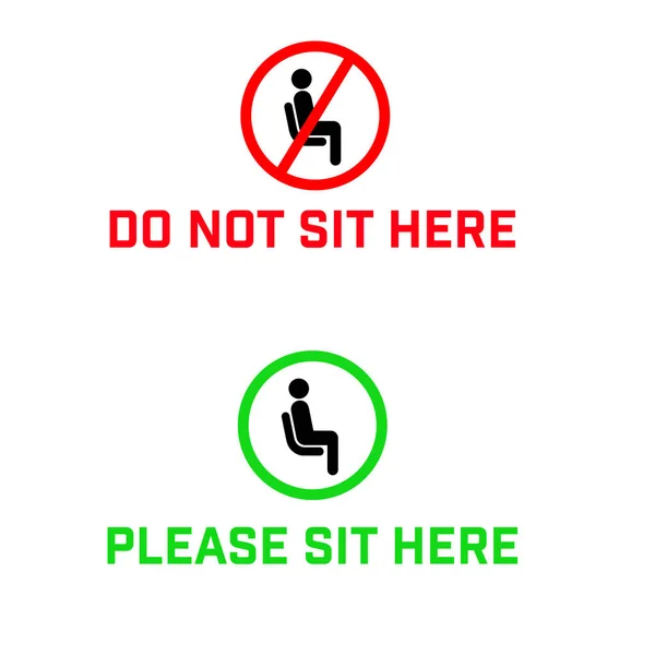 Sit Here Signage Restaurants Public Places Inorder Encourage People ...