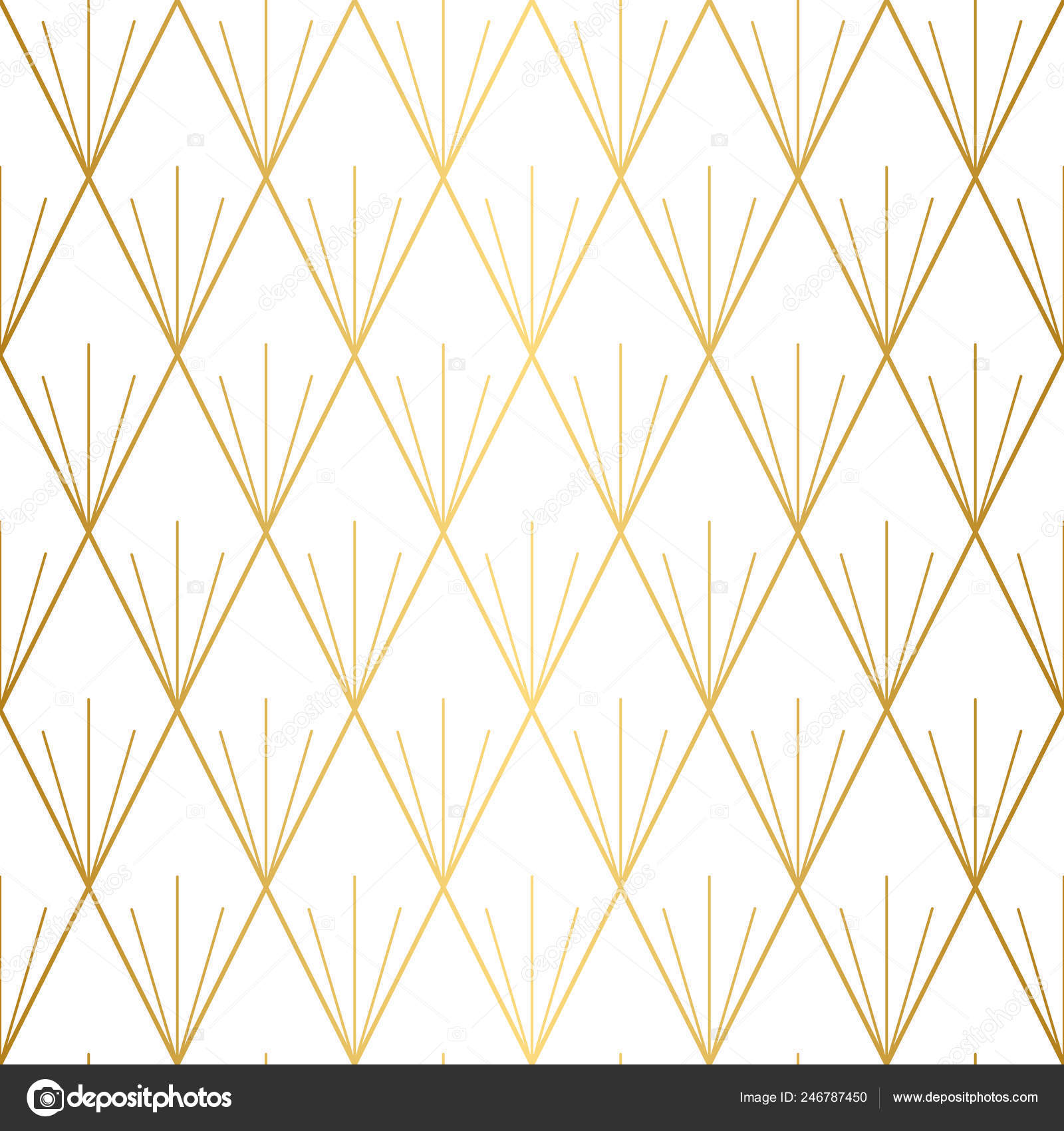 Geometric Gold Line Pattern White Background Ideal Backgrounds Stock ...