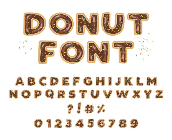 Tipografía Vectorial Dona Con Glaseado Rosado Salpicaduras Colores ...