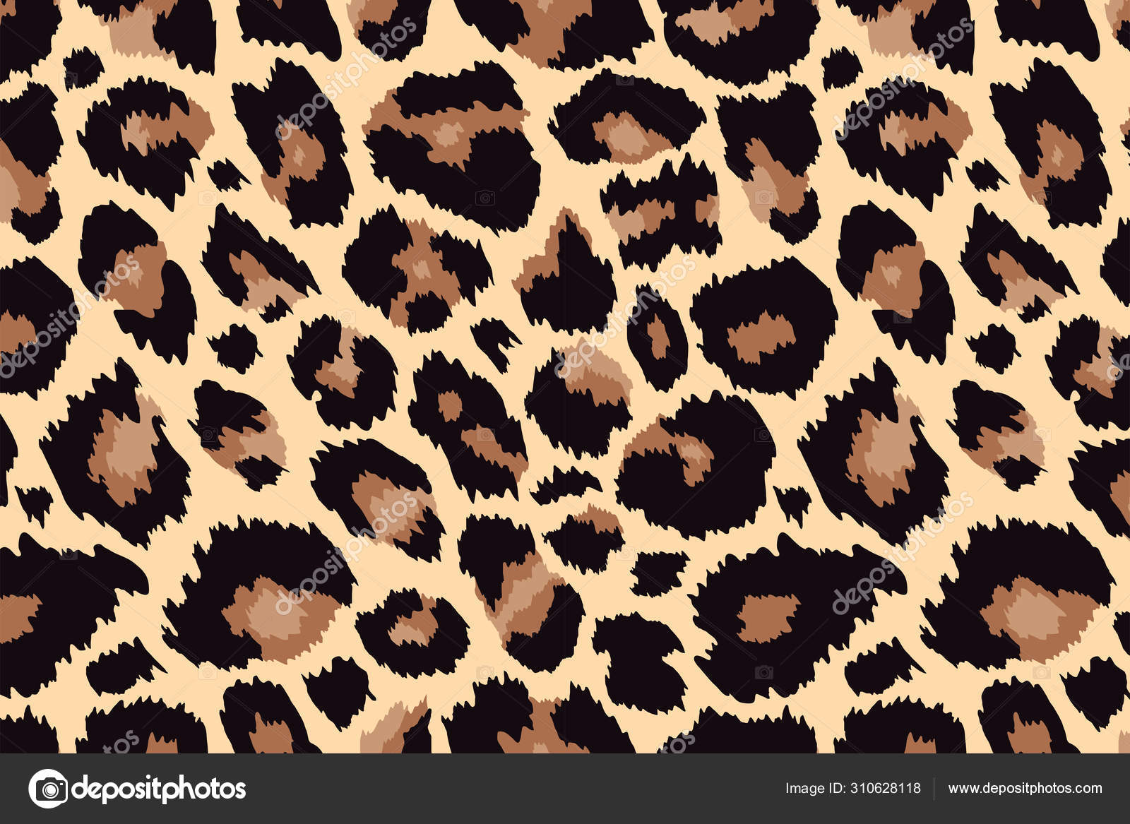 Brown Cheetah Print Background