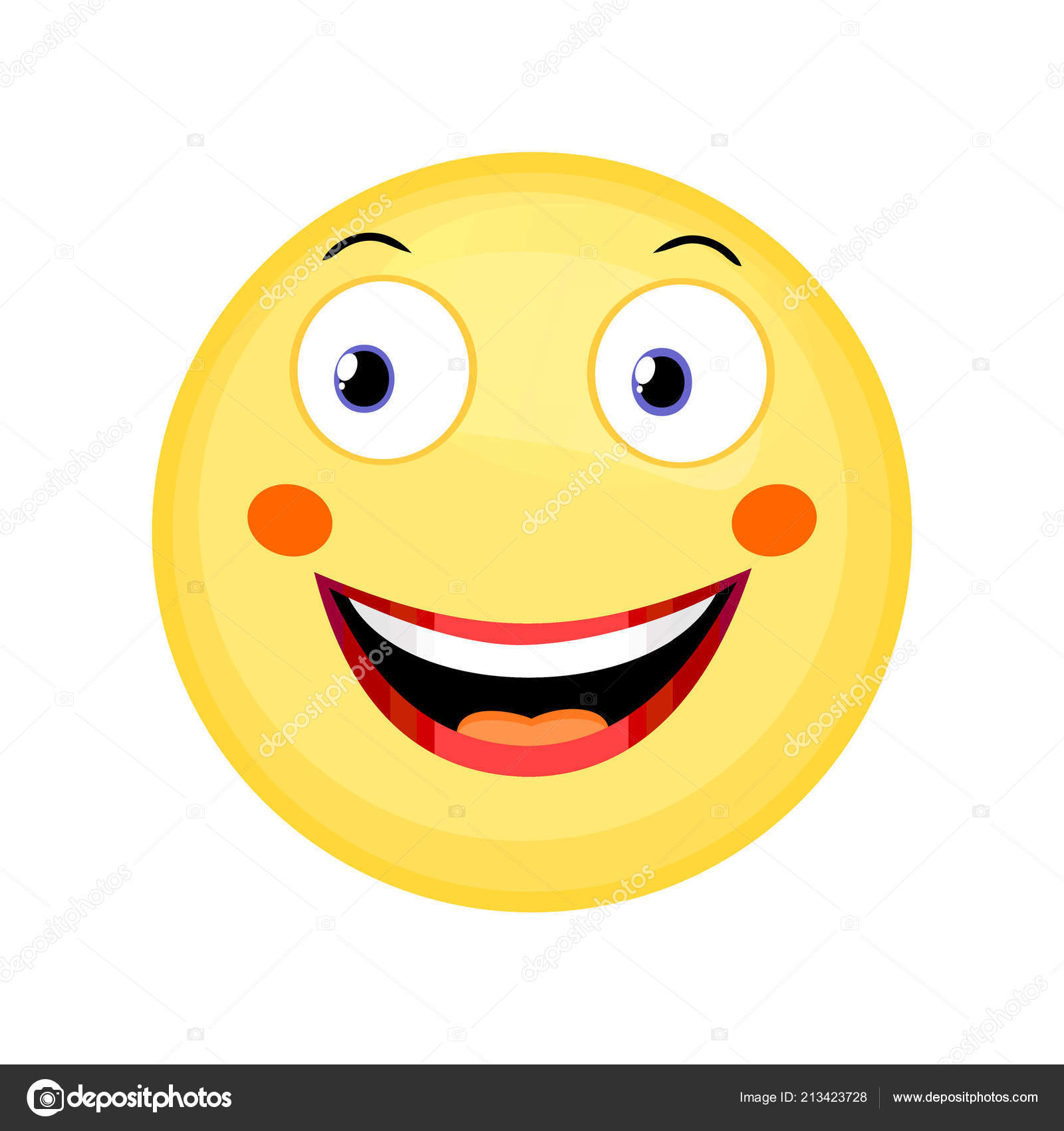 Smiley Face With Red Cheeks