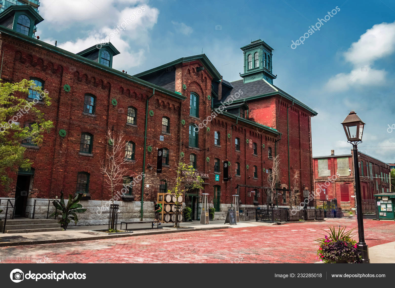 Unique Buildings Distillery Toronto Ontario Canada Stock Photo by ...