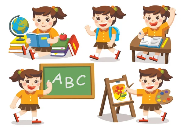 Kids Having Fun At School Clipart