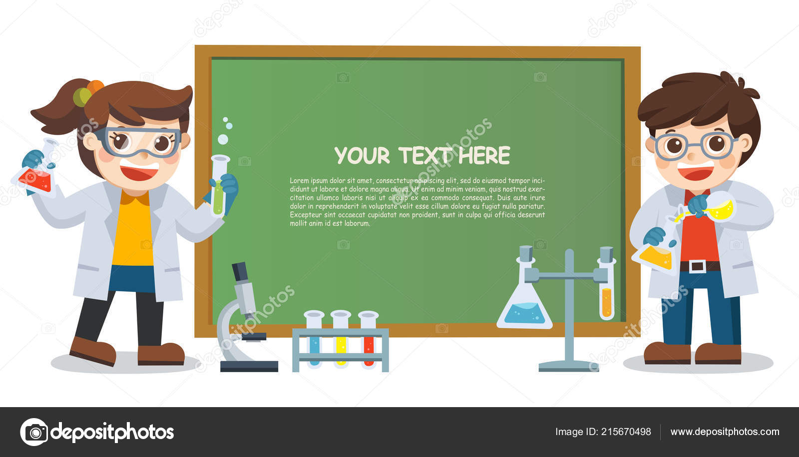 Kids Science Lab Clipart