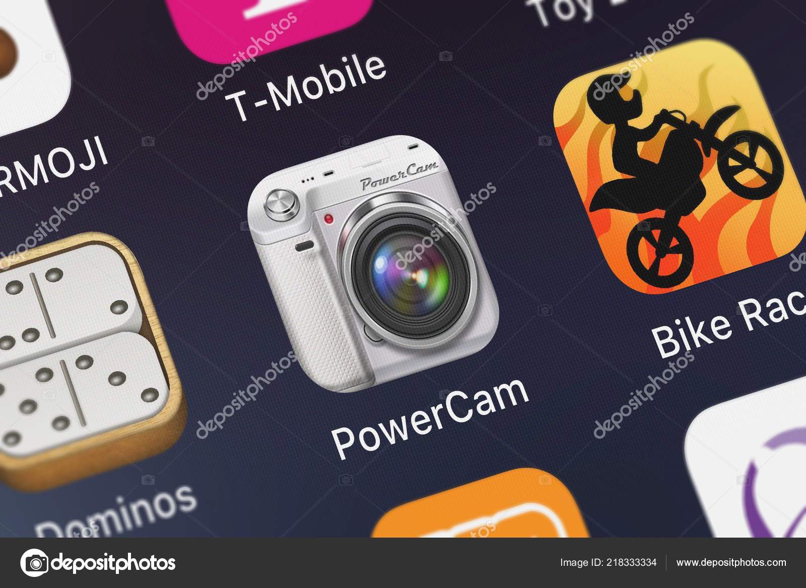 London United Kingdom October 2018 Close Shot Powercam Application Icon ...