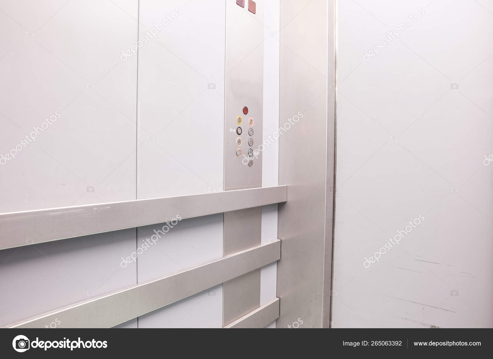 Push buttons in the elevator — Stock Photo © DenBoma #265063392