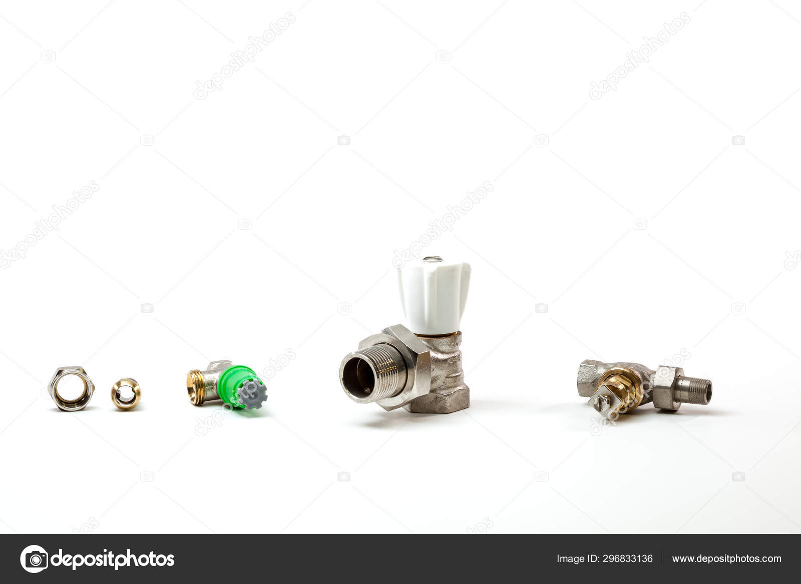 Radiator shut-off valves Stock Photo by ©DenBoma 296833136