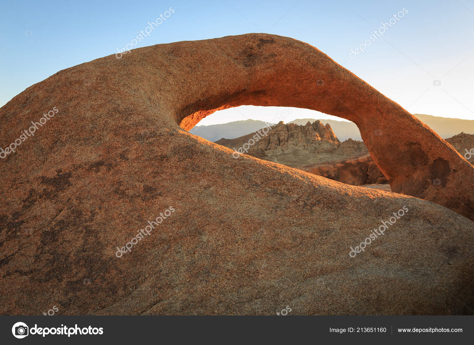 Mobius Arch Lone Pine California Usa — Stock Photo ...