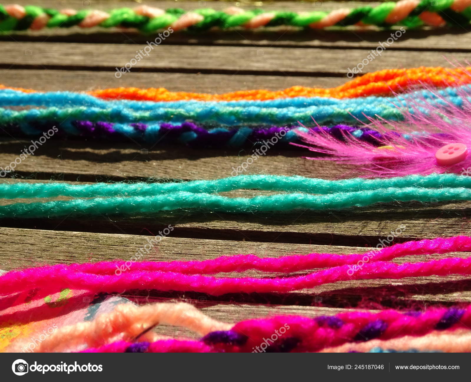 Close Colorful Strings — Stock Photo © Imagesto #245187046