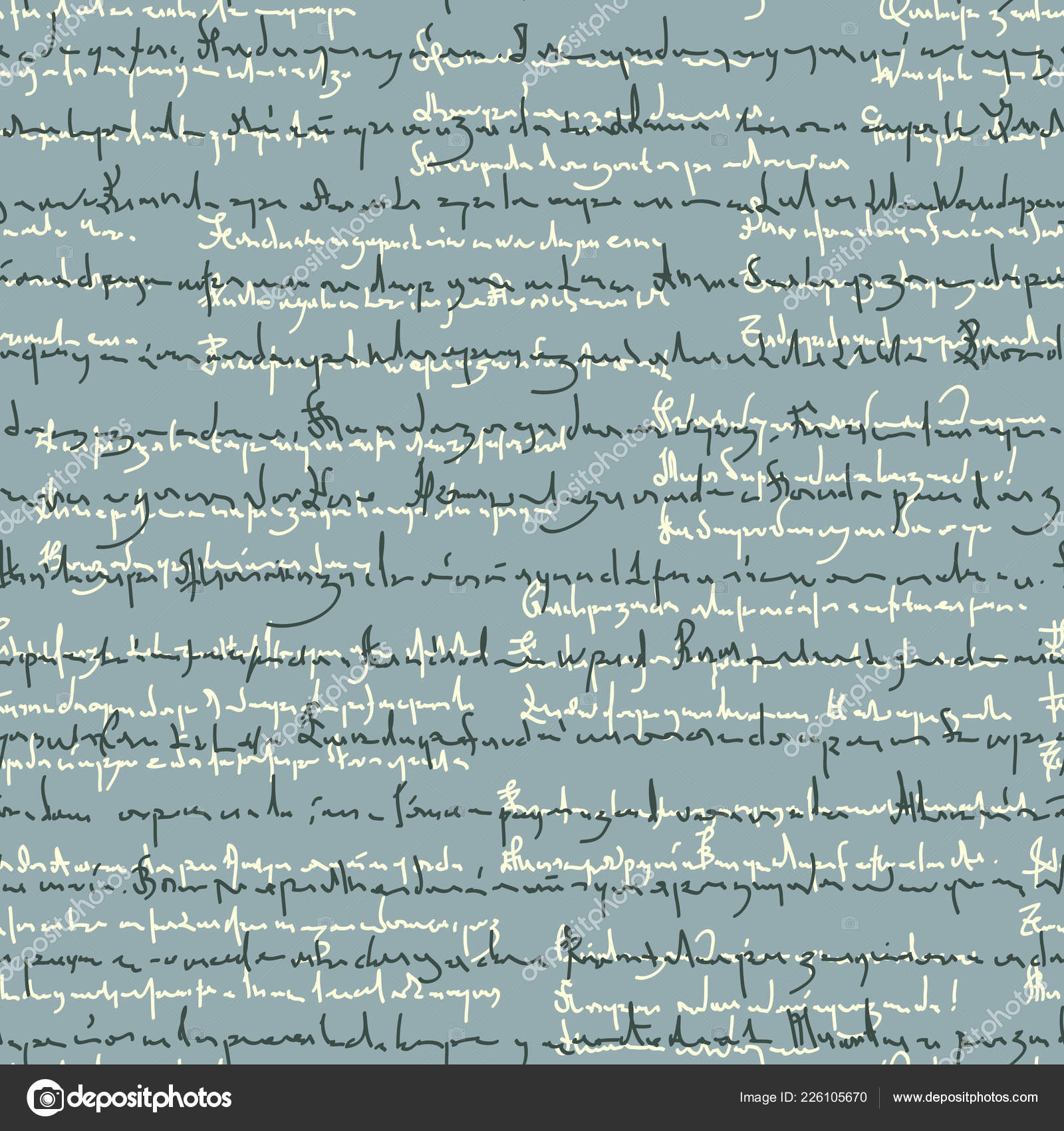 Scrawled Handwriting