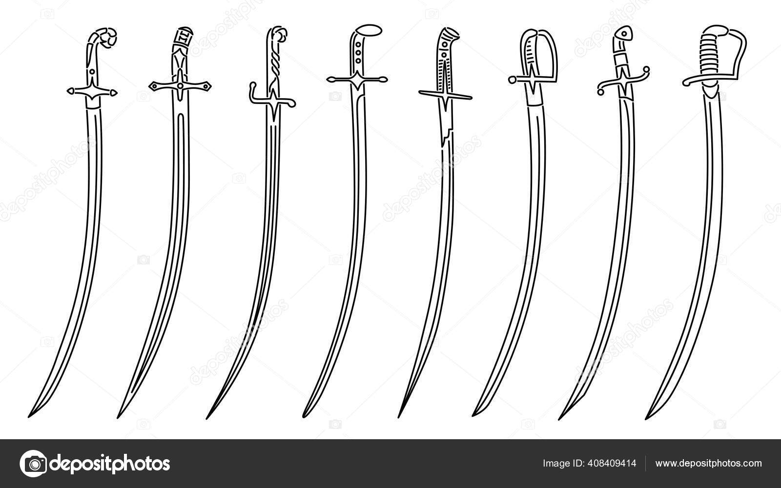 Simple Swords Drawings Simple Sword PNG Images CleanPNG