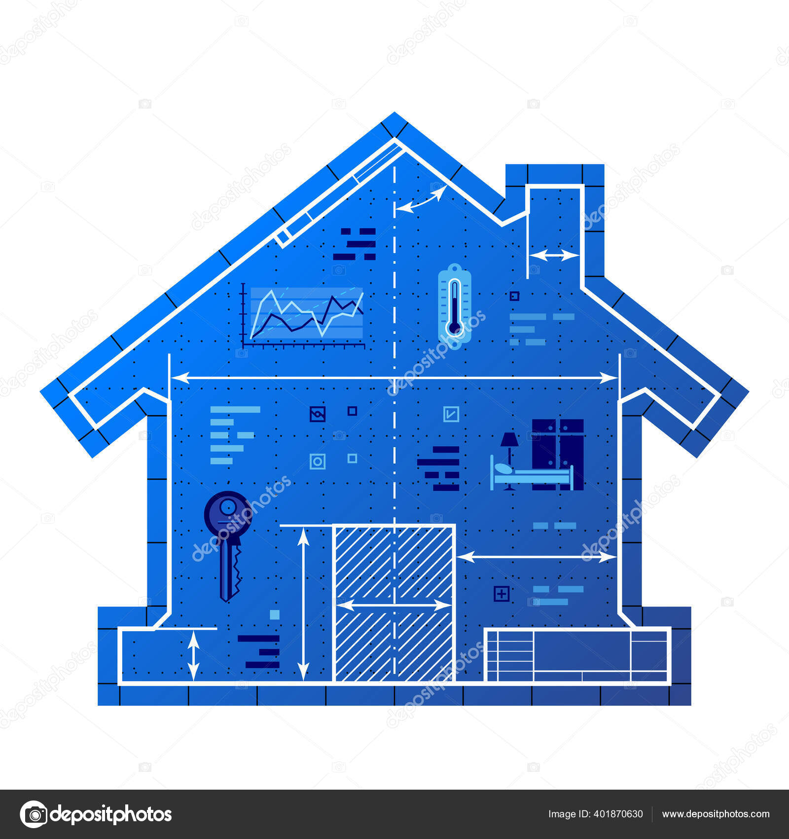 Hus Silhuett Vektor Silhuett En Skrämmande Hus Hemsökta Hus För