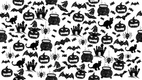 Black and white halloween wallpaper Stock Photos, Royalty Free Black ...