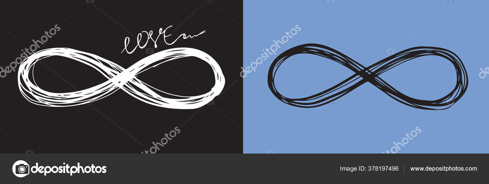 Infinity Sign Hand Drawn Illustration — Stock Vector © Oldesign #378197496