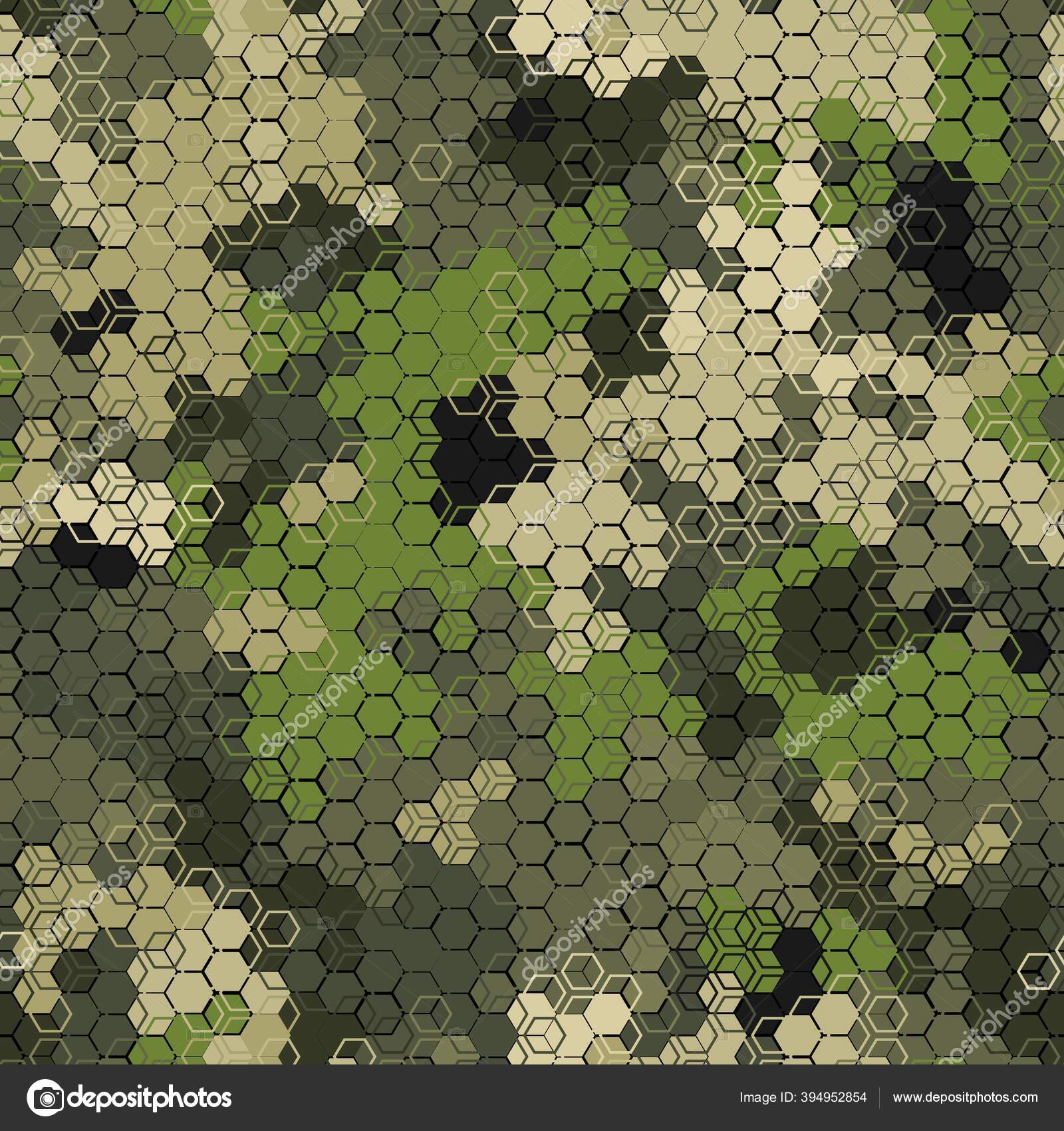 Textura militar camuflaje patrón sin costuras. Ilustración abstracta ...