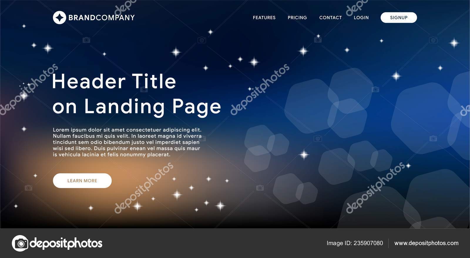 Website Template Gradient Mesh Background Stock Vector Image by ...