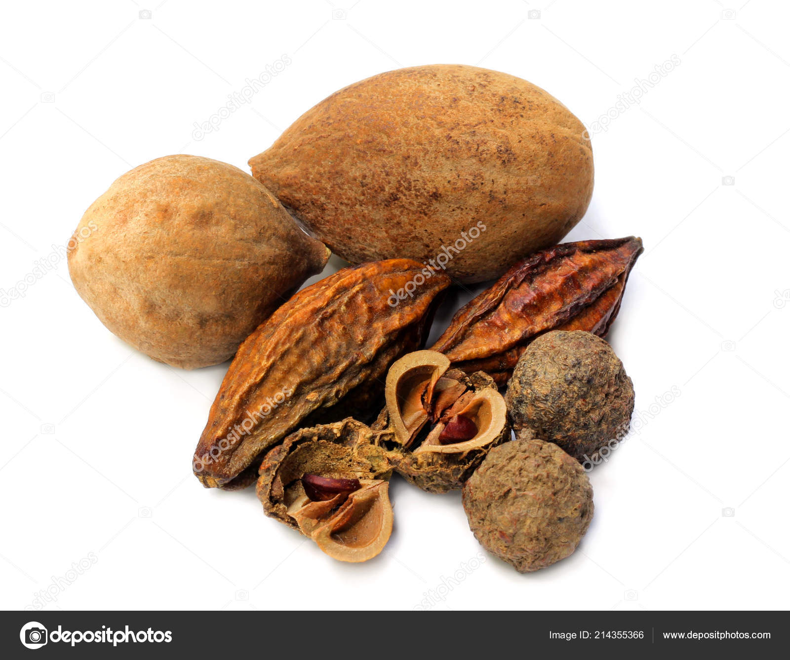 Triphala Combination Ayurvedic Fruits White Background Stock Photo by ...