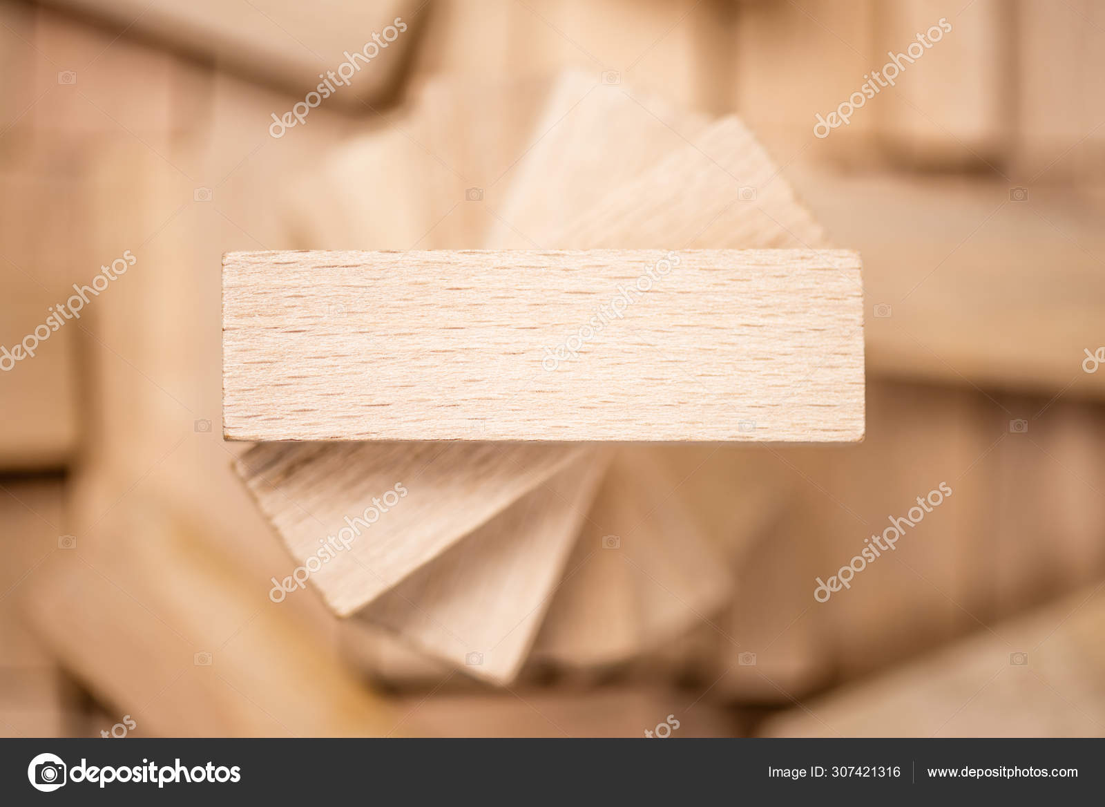 Blank Wooden Block Texture Your Text Template — Stock Photo ...