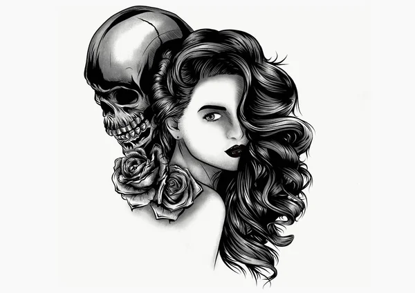 Skeleton woman cartoon Stock Photos, Royalty Free Skeleton woman ...