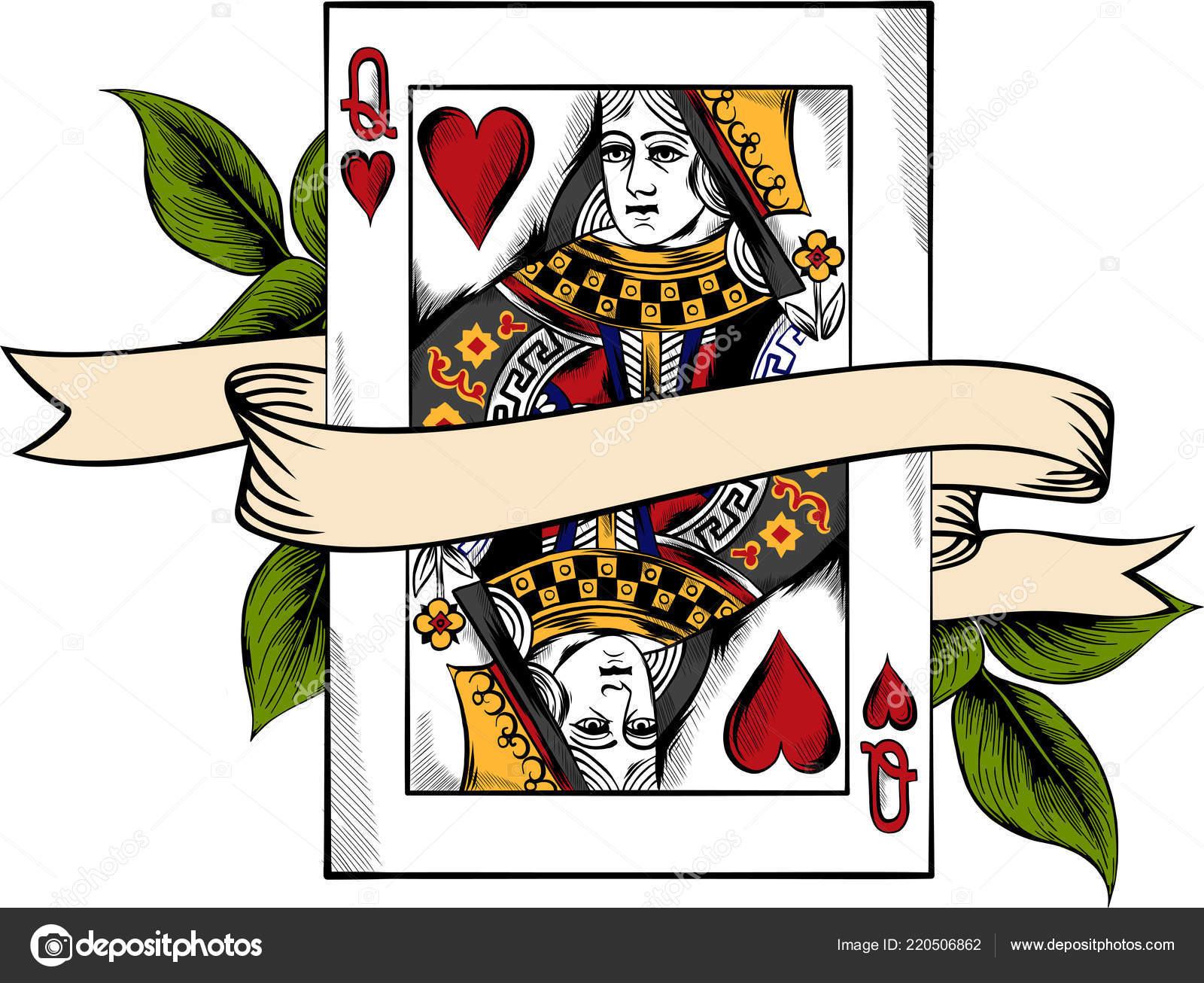 Queen Card Cartoon
