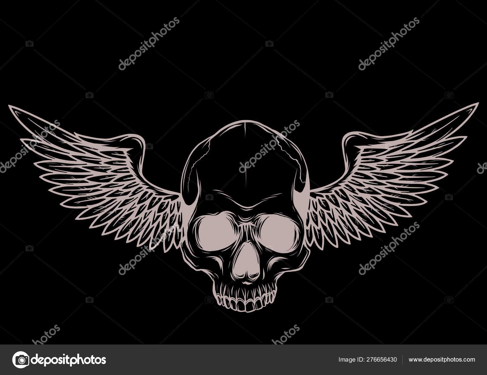 Grim Reaper With Bone Wings Tattoo