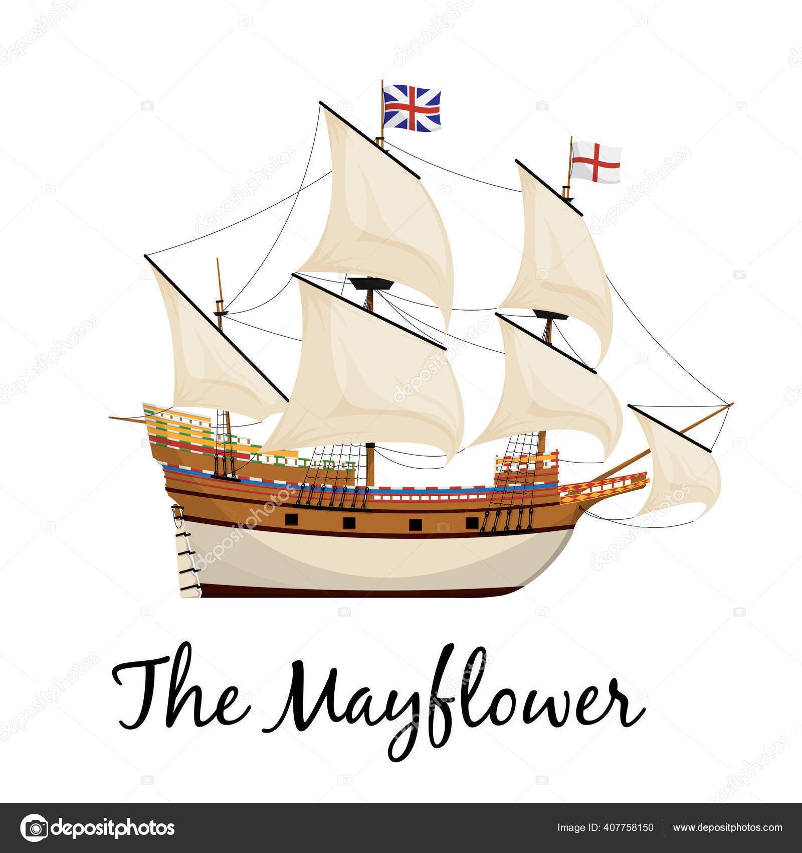 Mayflower Ship Clipart