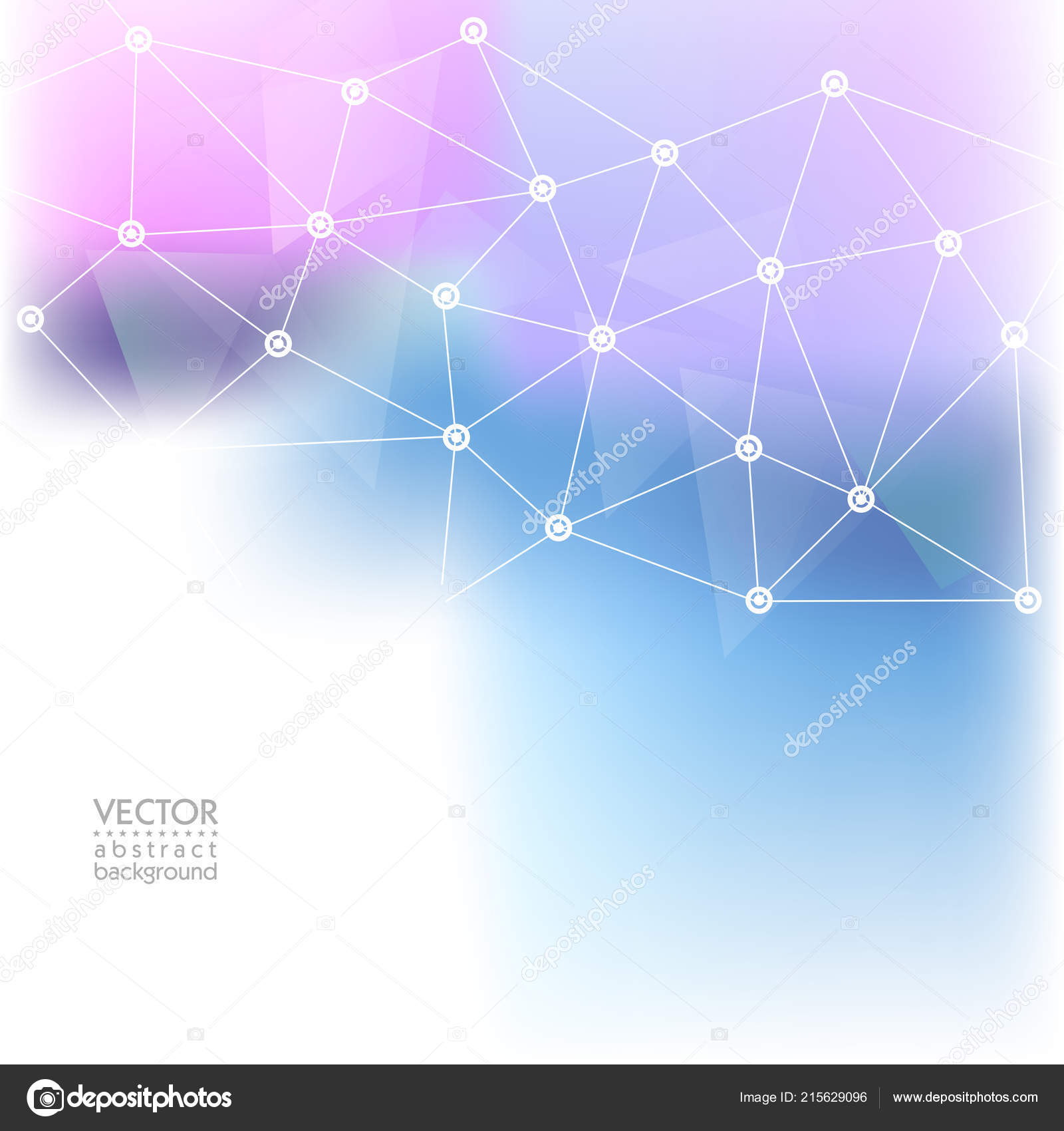 Abstract Science Background Polygonal Geometric Design — Stock Photo ...