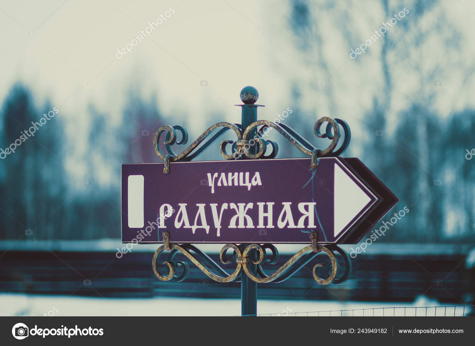 Stylish Vintage Pointer Street Russian Village — Stock Photo © Rompav ...
