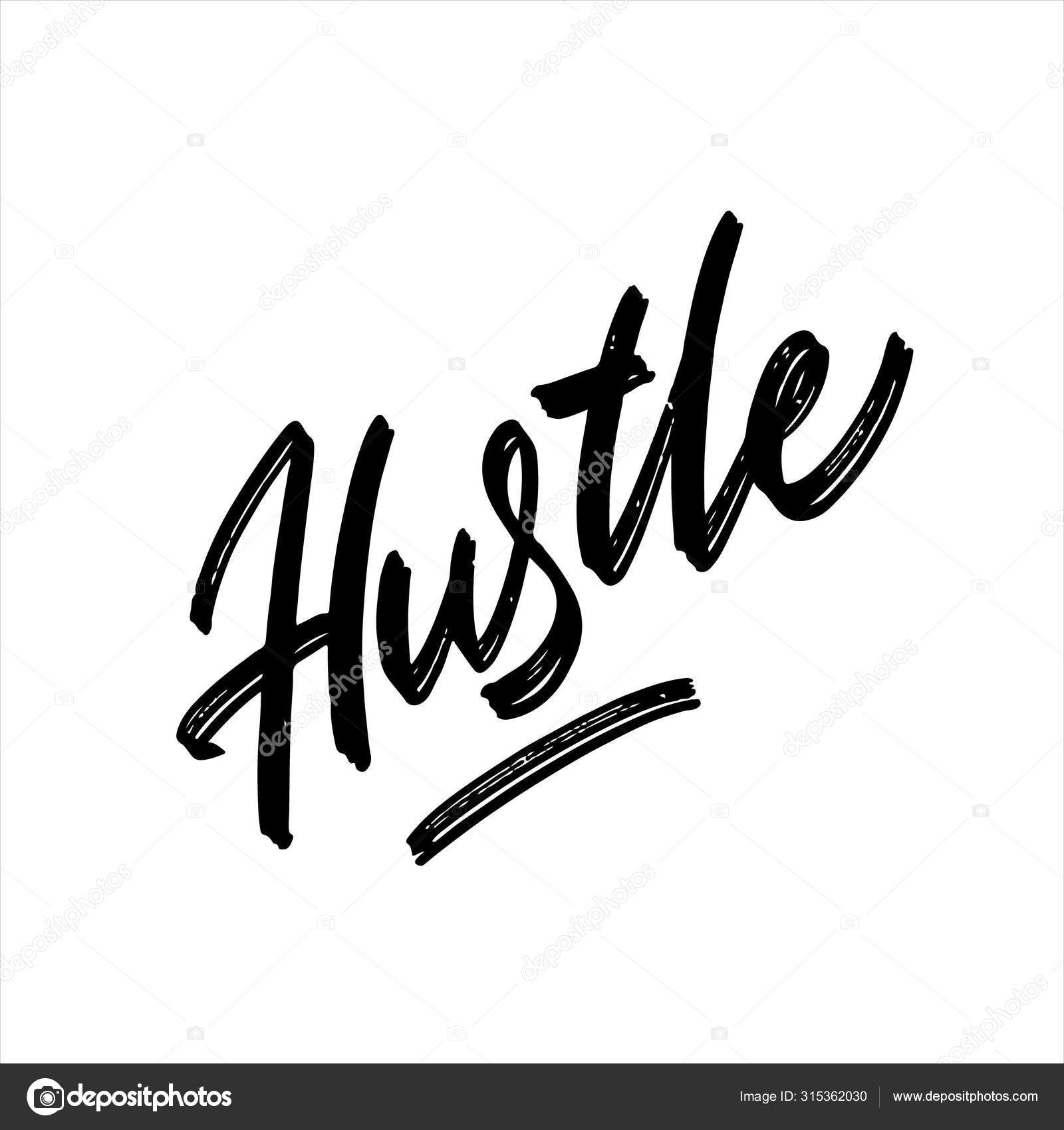 Hustle Lettering Simply Vector Illustration Stock Vector by ©visiostyle ...