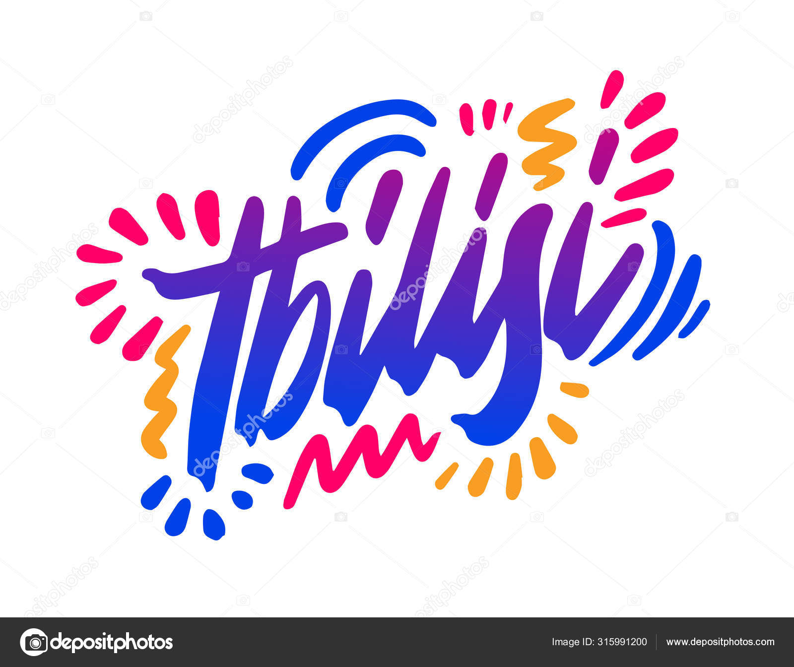 Tbilisi Handwritten City Name Modern Calligraphy Hand Lettering ...