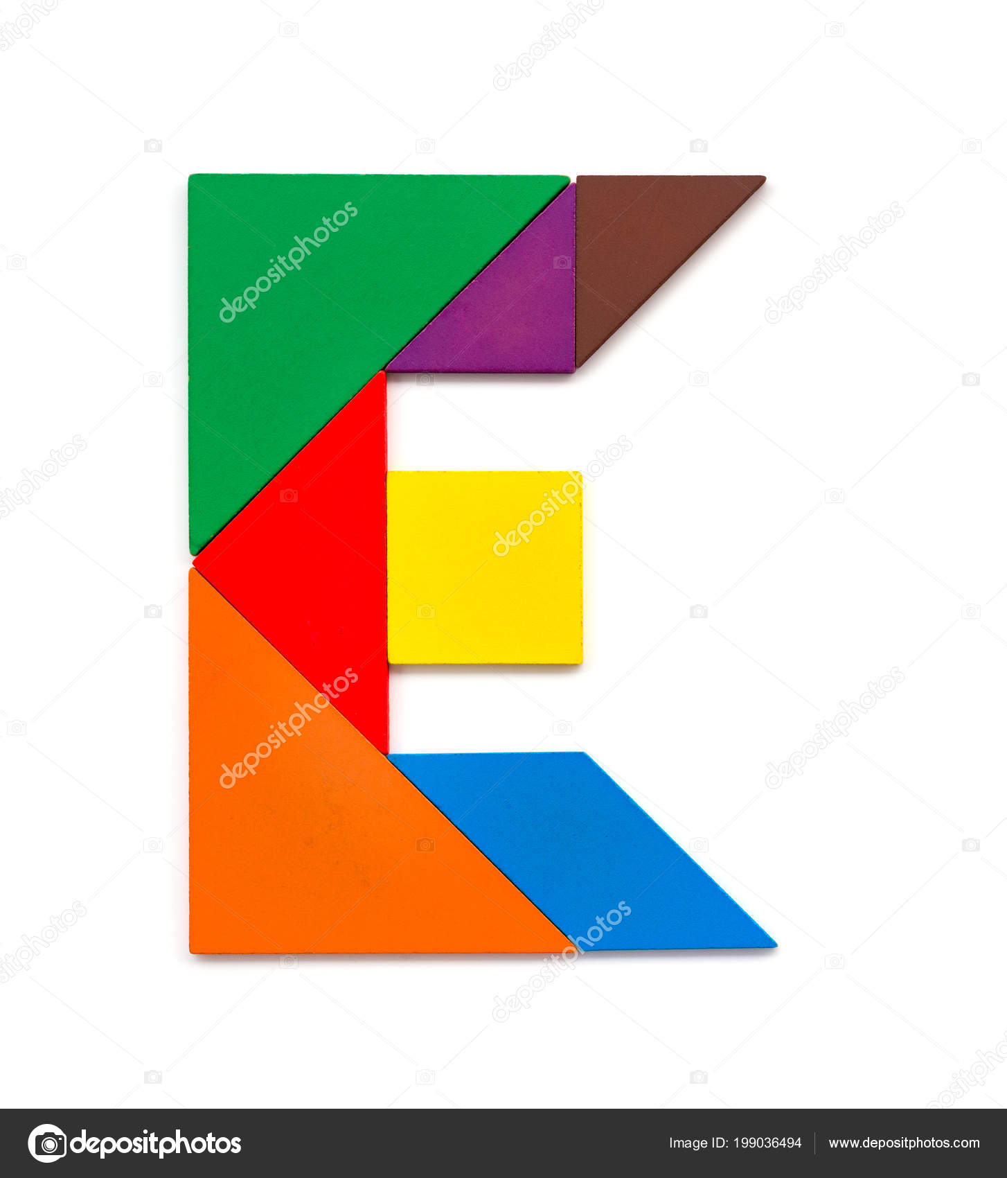 Tangram Shaped Letter White Background Stock Photo by ©FreerLaw 199036494