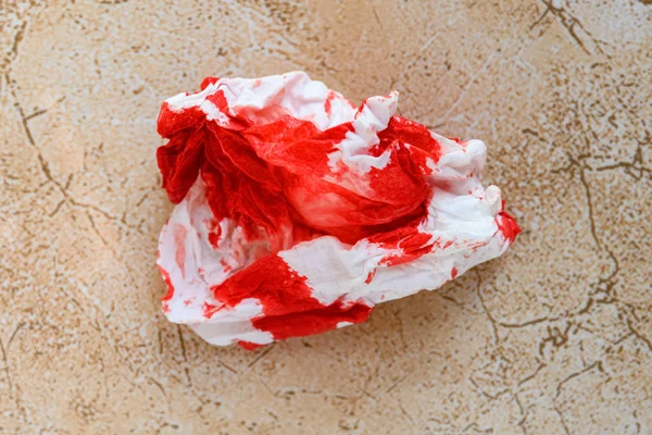 Bloody Tissue Black Background — Stock Photo © FreerLaw #230688878