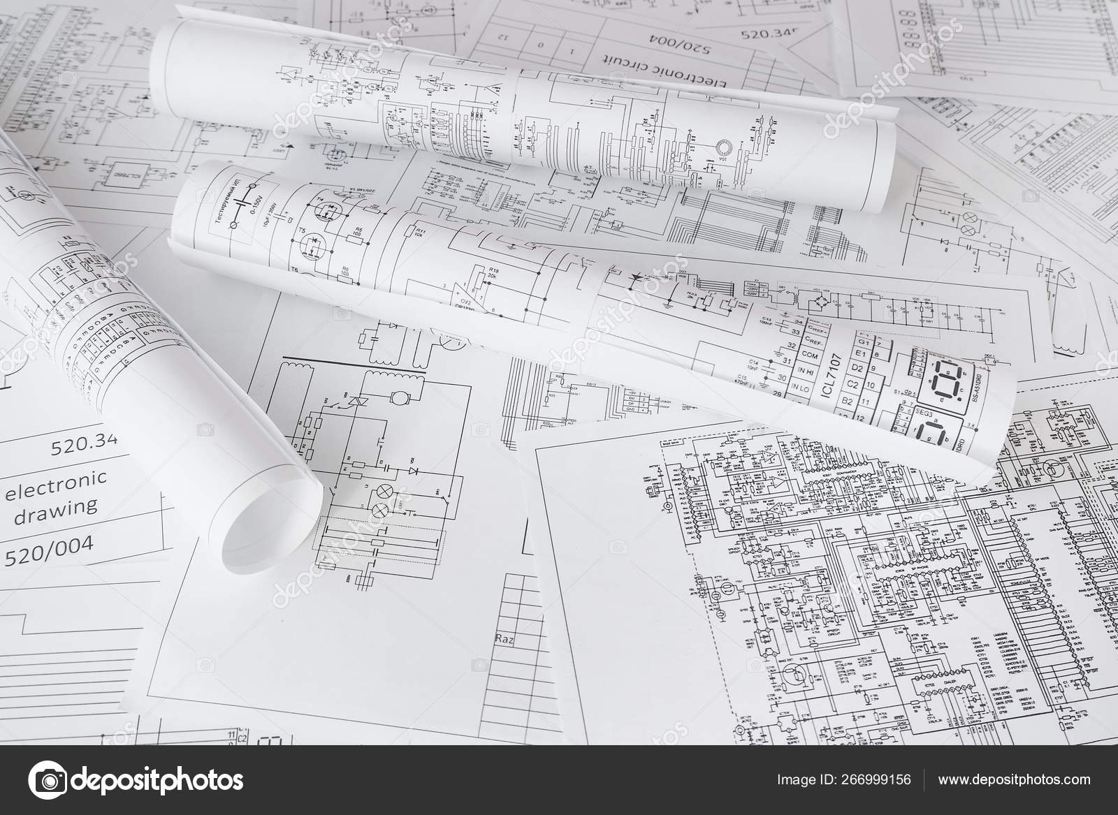 Electrical engineering drawings Stock Photo by ©bayurov 266999156