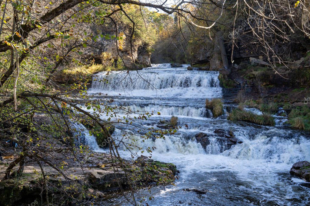 Willow River Falls en Willow River State Park en Hudson Wisconsi 2023