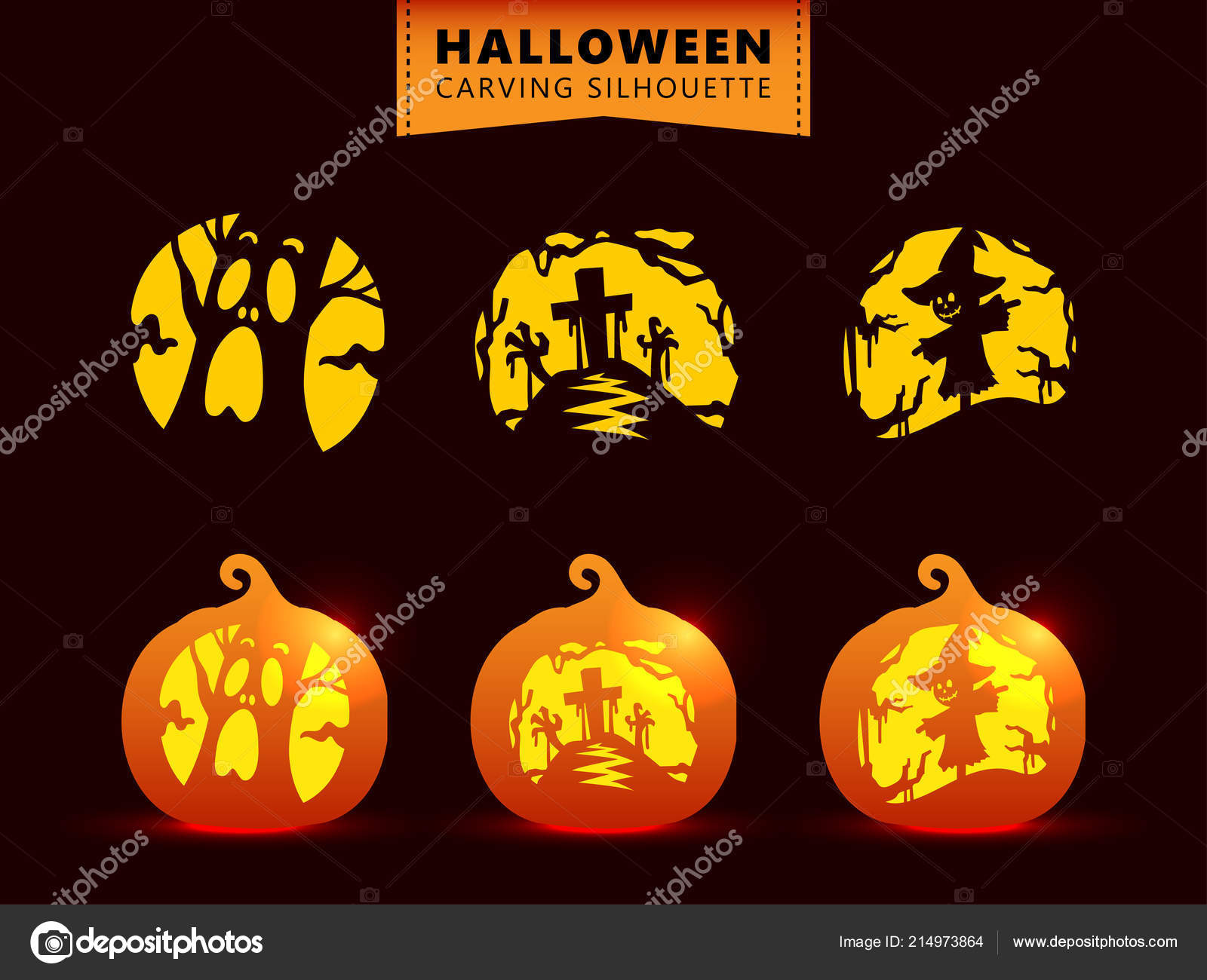Scary Tree Pumpkin Pattern
