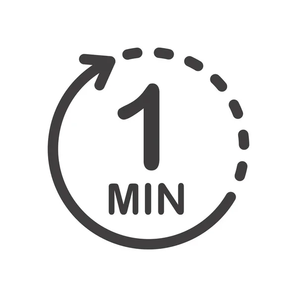 The 1 minutes icon Vector Art Stock Images | Depositphotos