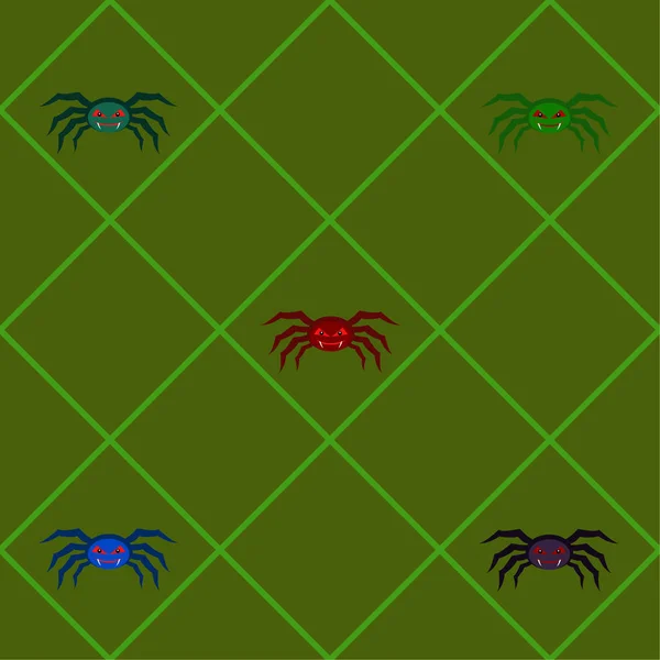 11,903,445 Cartoon spiders background Vector Images | Depositphotos