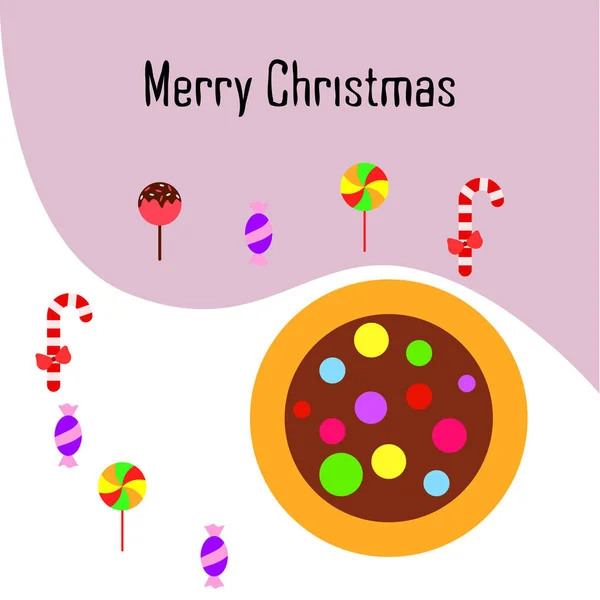 Christmas Card Candies Vector Background Stock Vector by ©natali7ekim ...