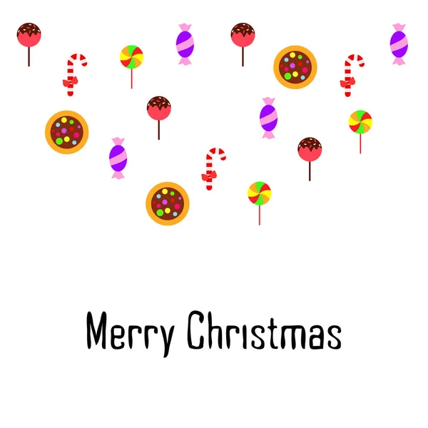 Christmas Card Candies Vector Background Stock Vector by ©natali7ekim ...