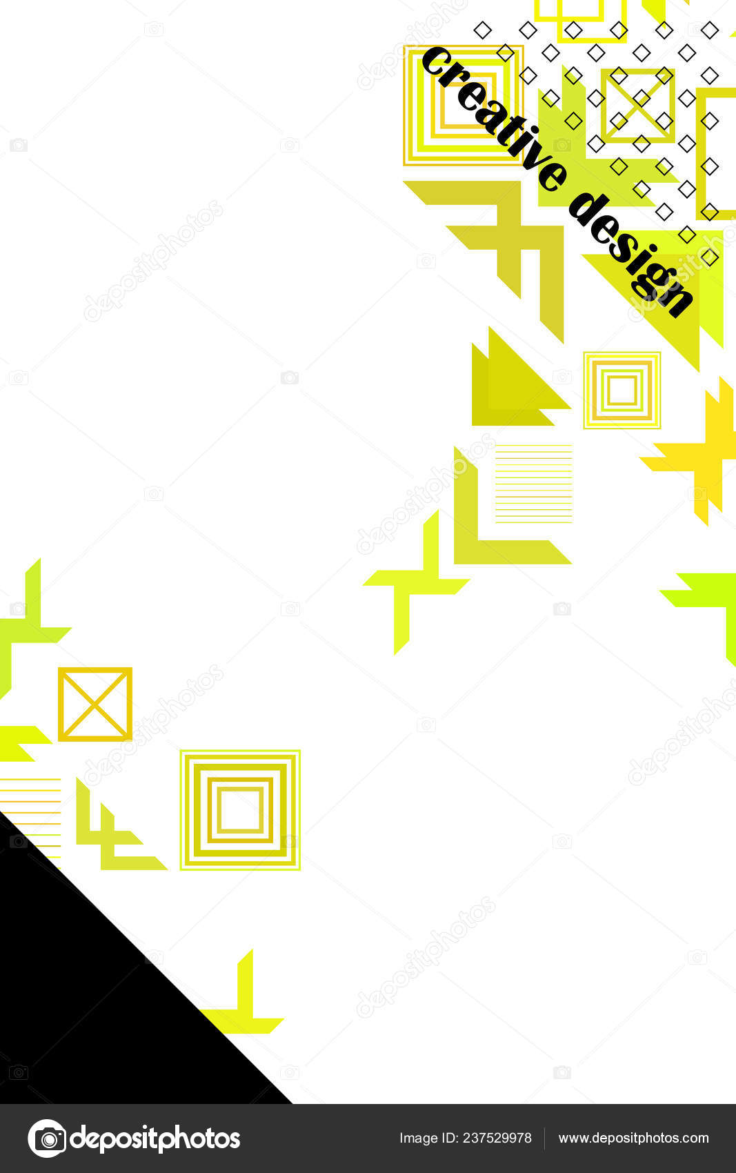 Vector Modern Abstract Geometric Background Brochure Cover Design Stock ...