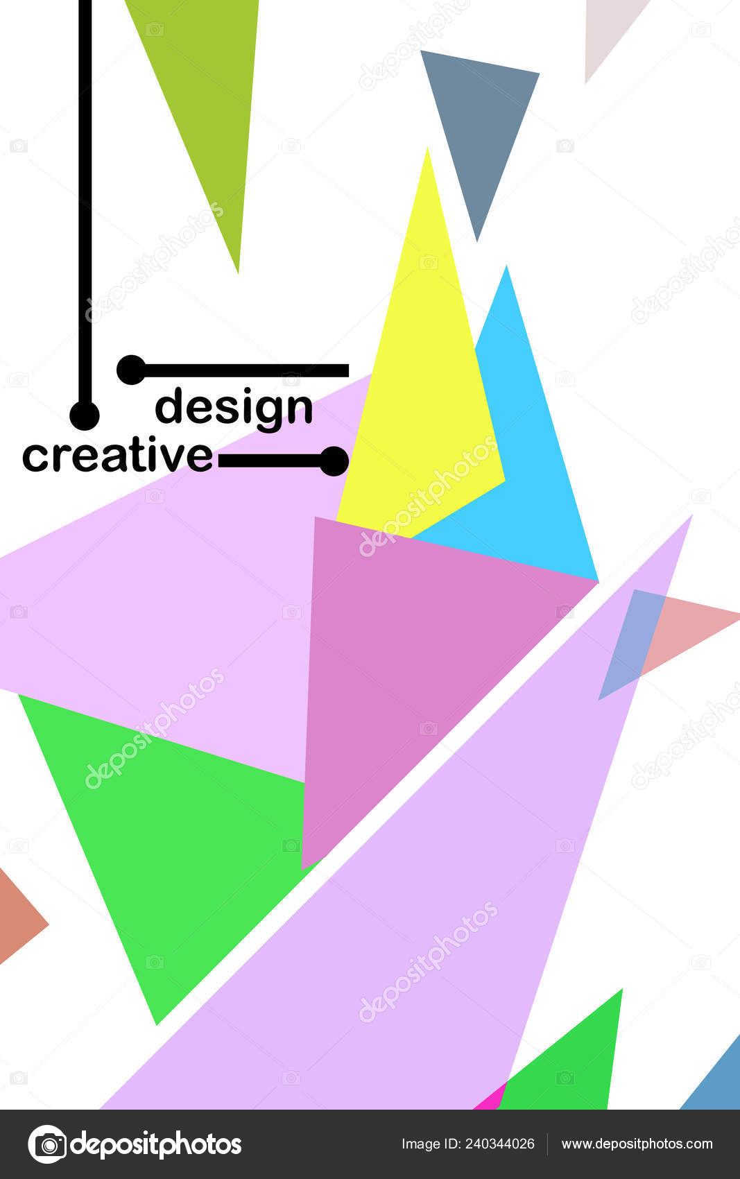 Abstract Colored Geometric Background Polygons Vector Crystal Banners ...