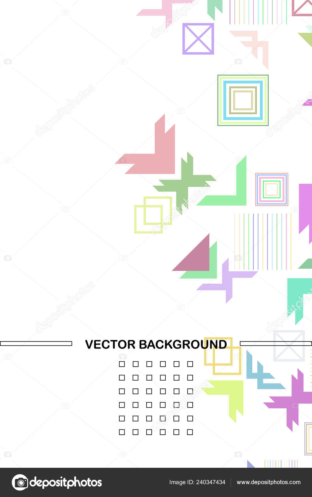 Vector Modern Abstract Geometric Background Brochure Cover Design Stock ...
