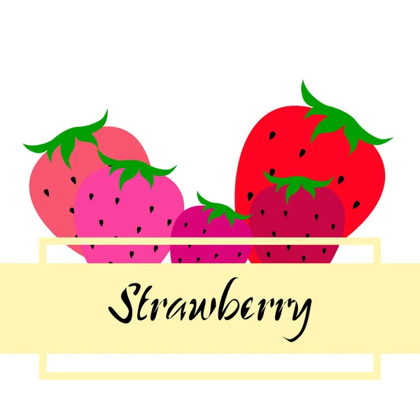 Letras de fresas imágenes de stock de arte vectorial | Depositphotos