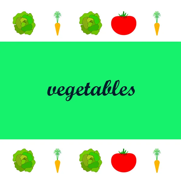 Simple Illustration Colorful Vegetables Vector Stock Vector by ...