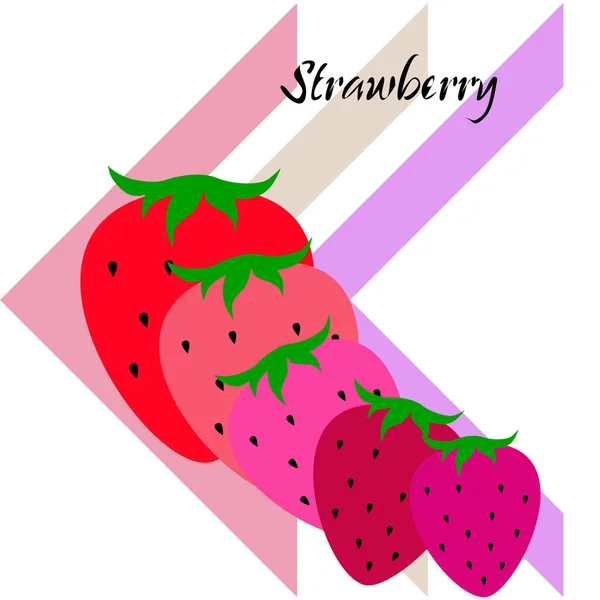 Letras de fresas imágenes de stock de arte vectorial | Depositphotos