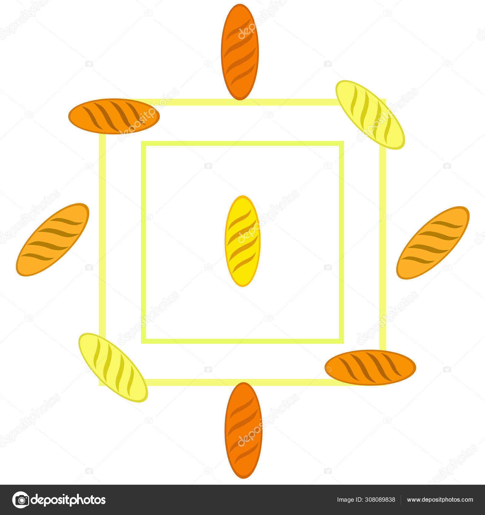 Bakery background. Line graphics. The collection of bread. Bread House ...