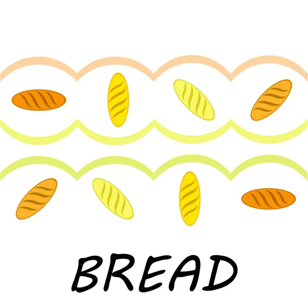 Bakery background. Line graphics. The collection of bread. Bread House ...